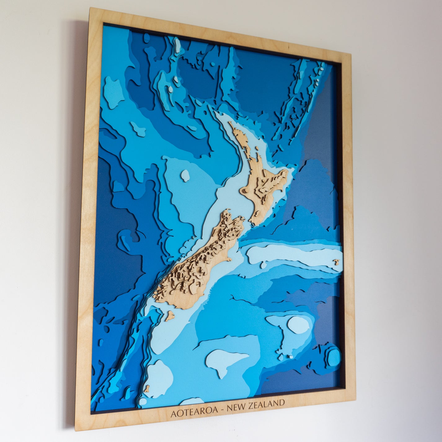 New Zealand - Medium (with topo) – Tide's Out Maps